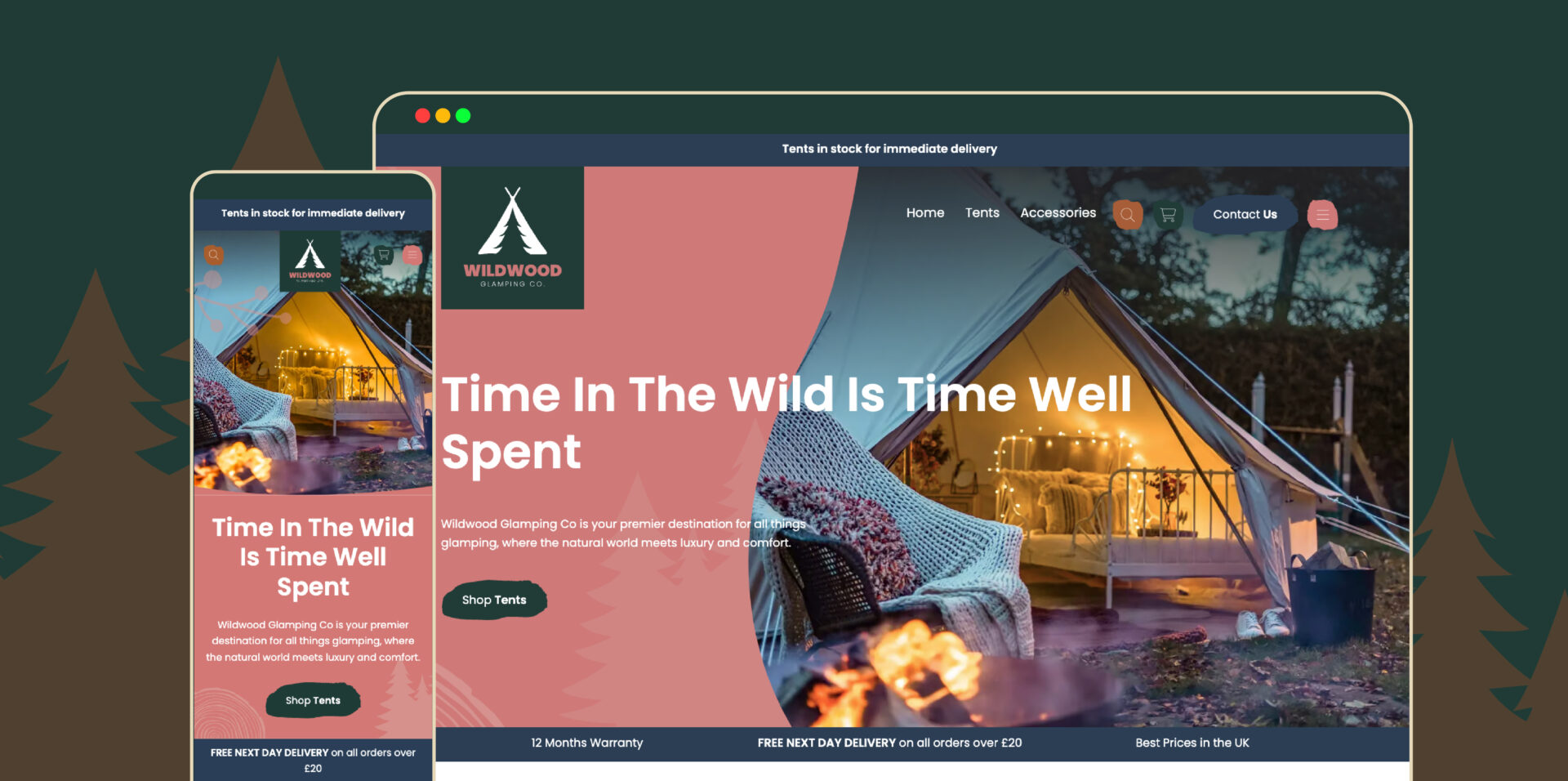 Wildwood Glamping Co - Discovery Design